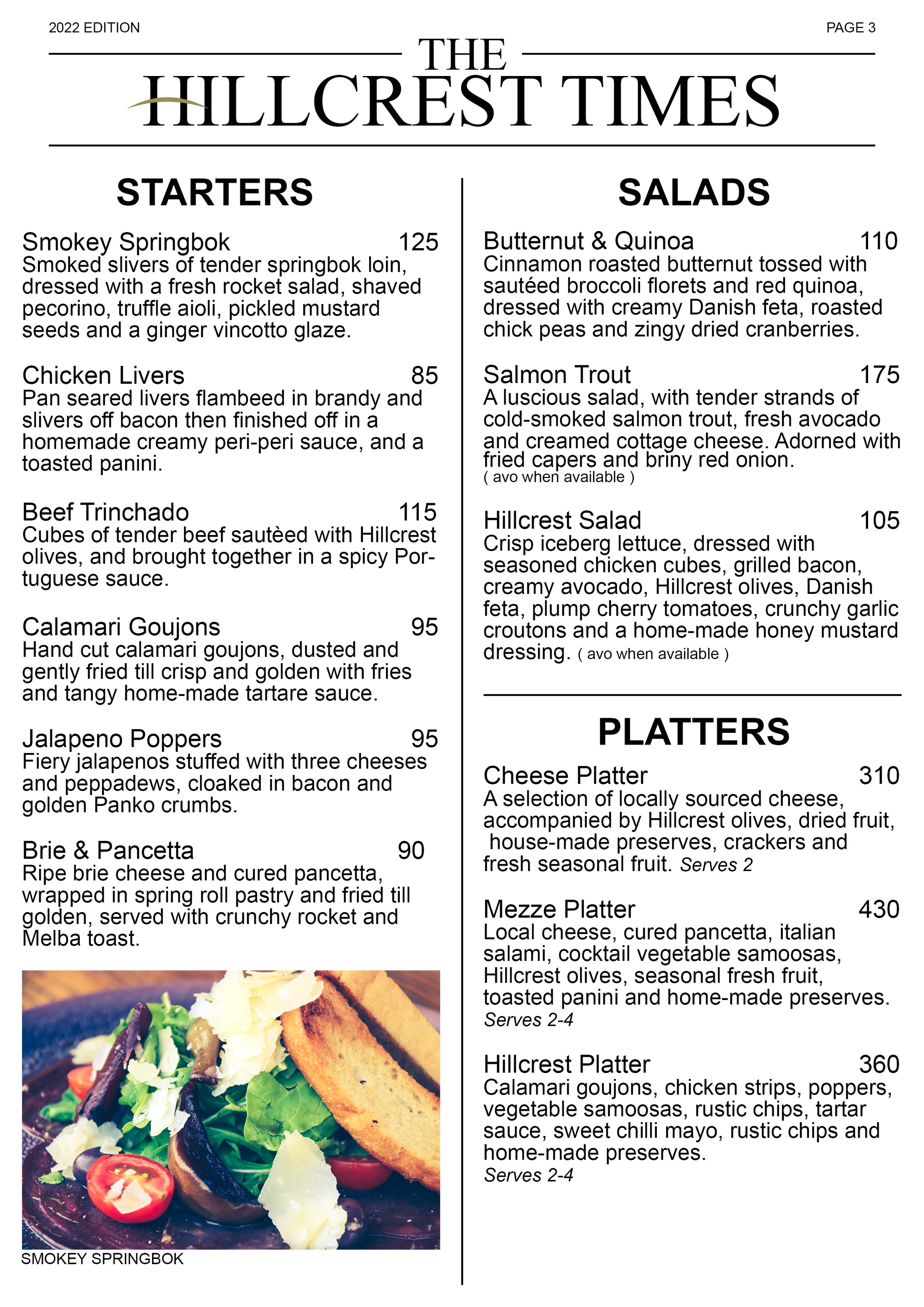 Our Menu – Hillcrestfarm