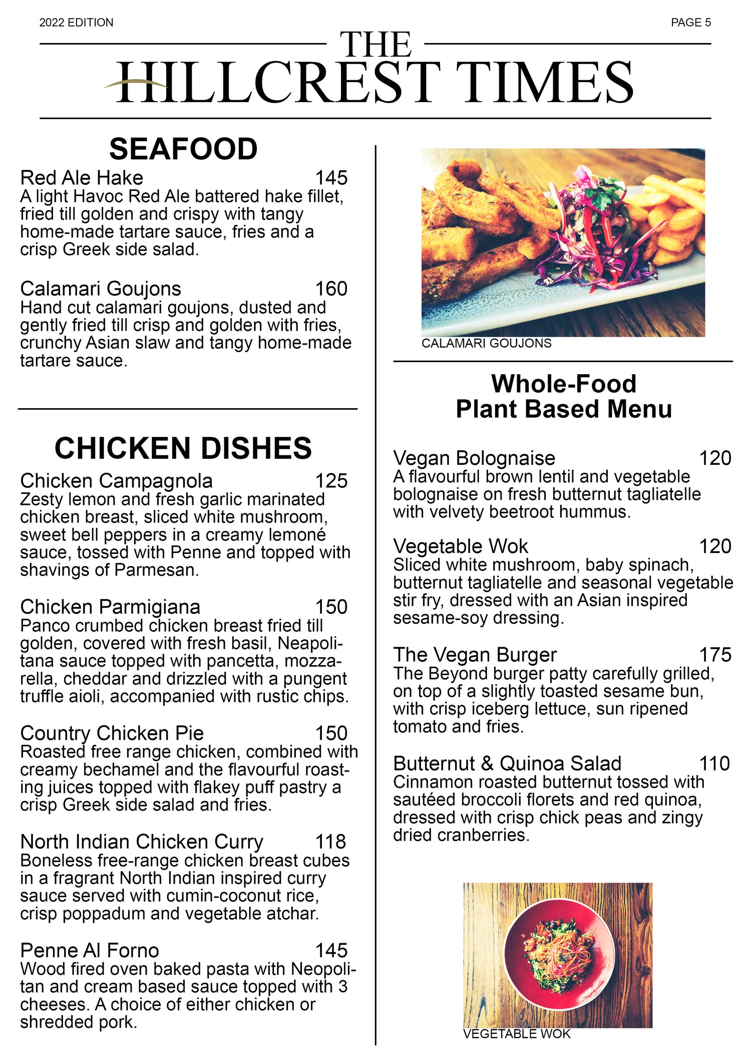 Our Menu – Hillcrestfarm